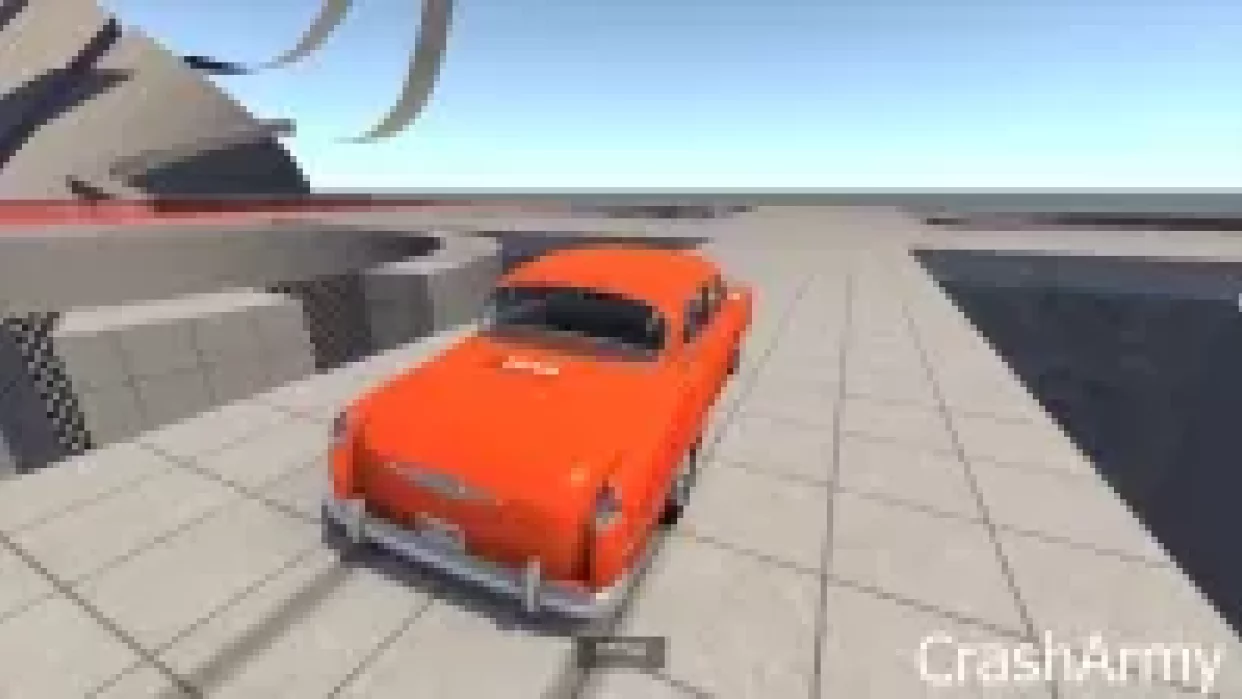 BeamNG DRIVE汽车模拟:摔倒碰撞平板电脑