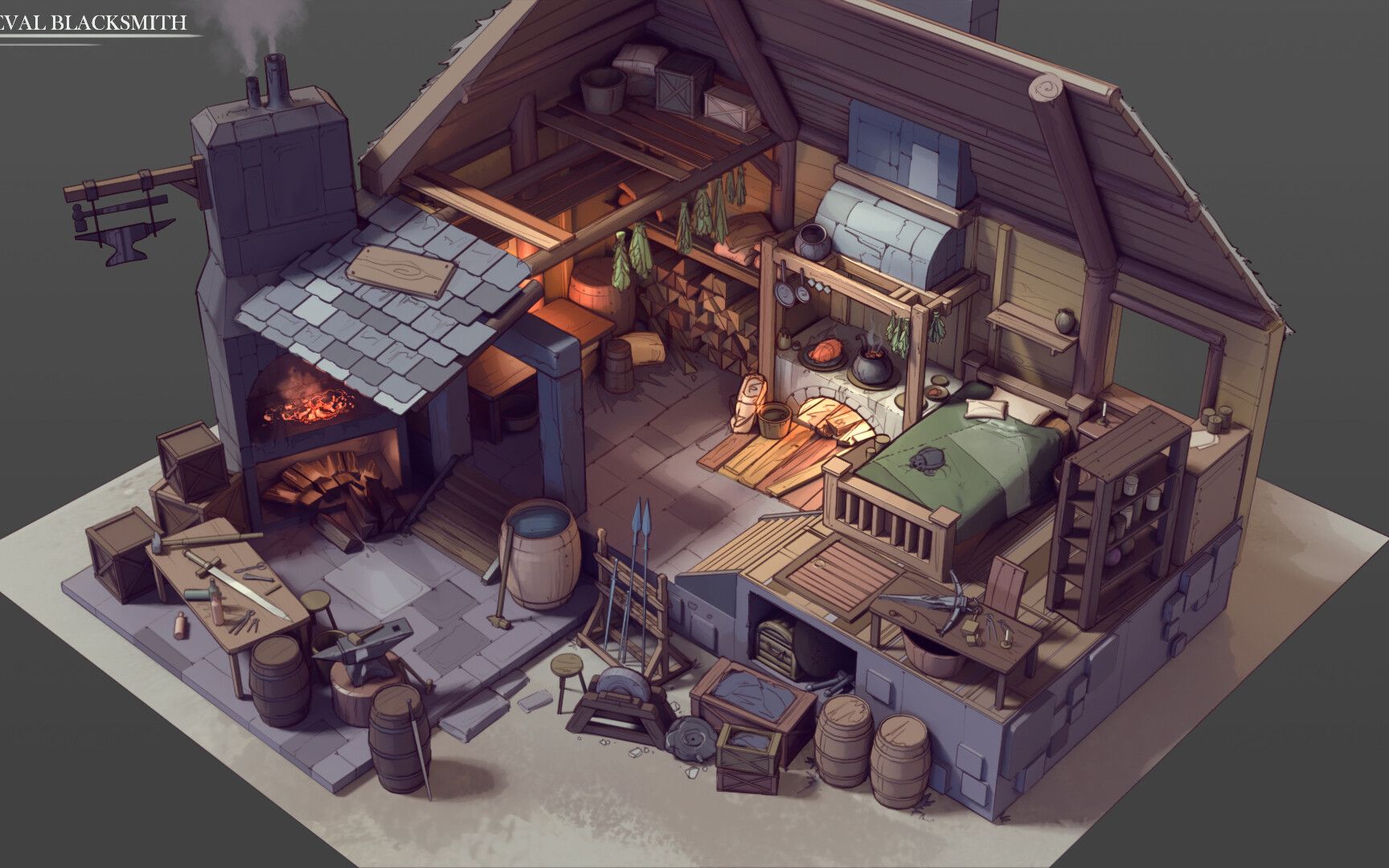 3D室内建模,max零基础室内小房子模型制作