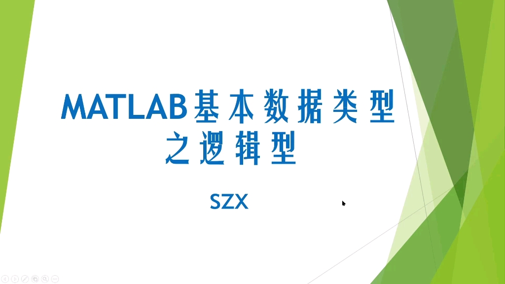 MATLAB数据类型之逻辑型