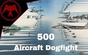 【DCS World 2.5 】史诗级空战 - 500架战机空中狗斗(苏-27 VS F-15C)