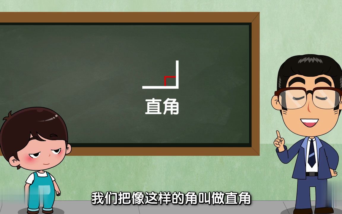 小学数学动画大全-认识直角、锐角、钝角
