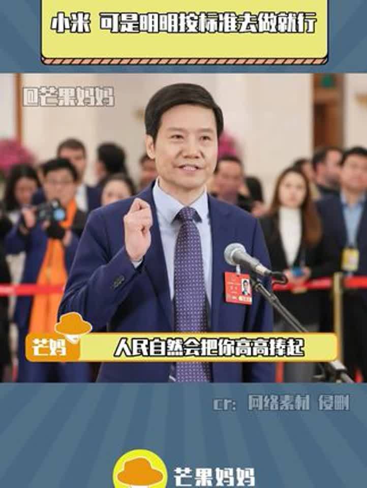 事实证明一个好的企业和品牌,人民自然会把你高高捧起 #小米 #雷军 #...