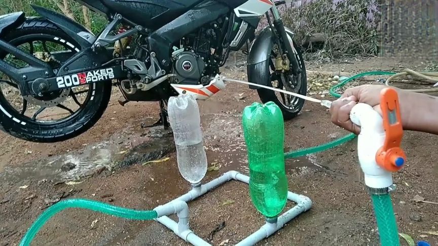 做一个简单的加压器,每月洗车钱省下一百块。