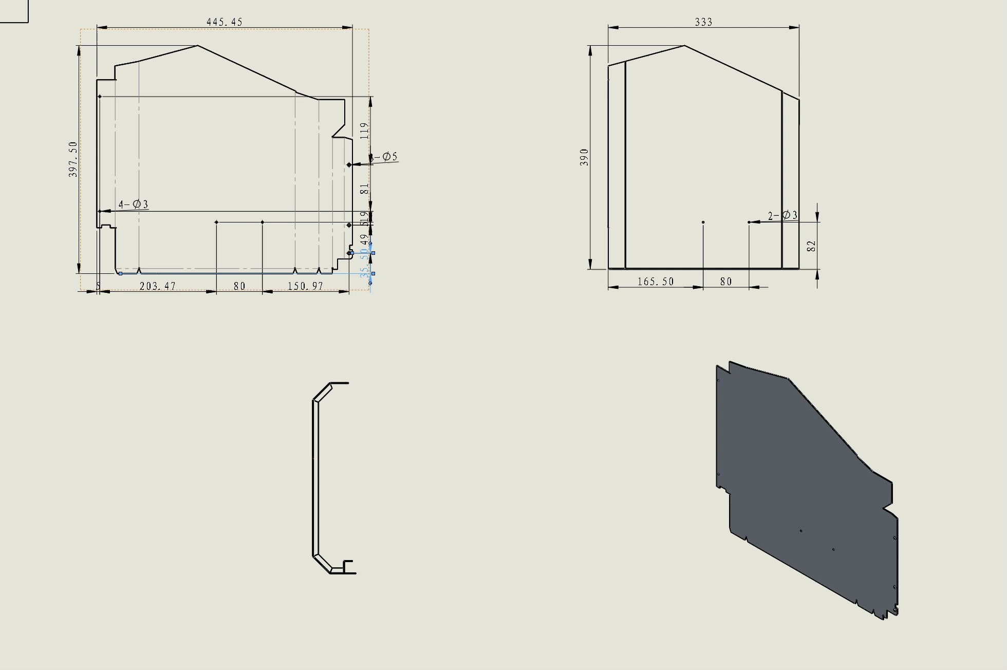 SolidWorks插件_博士钣金 快速标注并调整尺寸位置(新款)