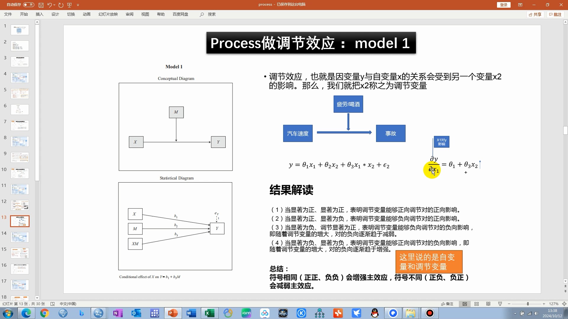 手把手教你spss process model 1:调节效应