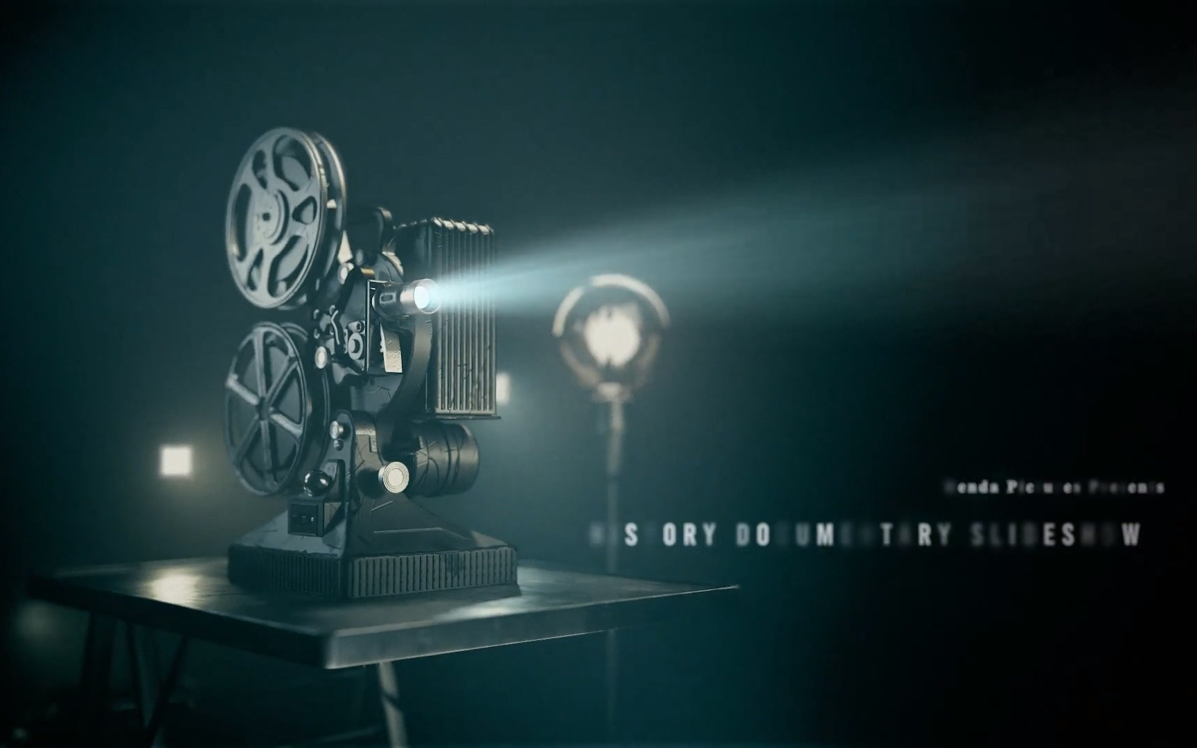 AE模板-电影放映机胶片效果的历史纪录片模板胶片放映旧档案切换...