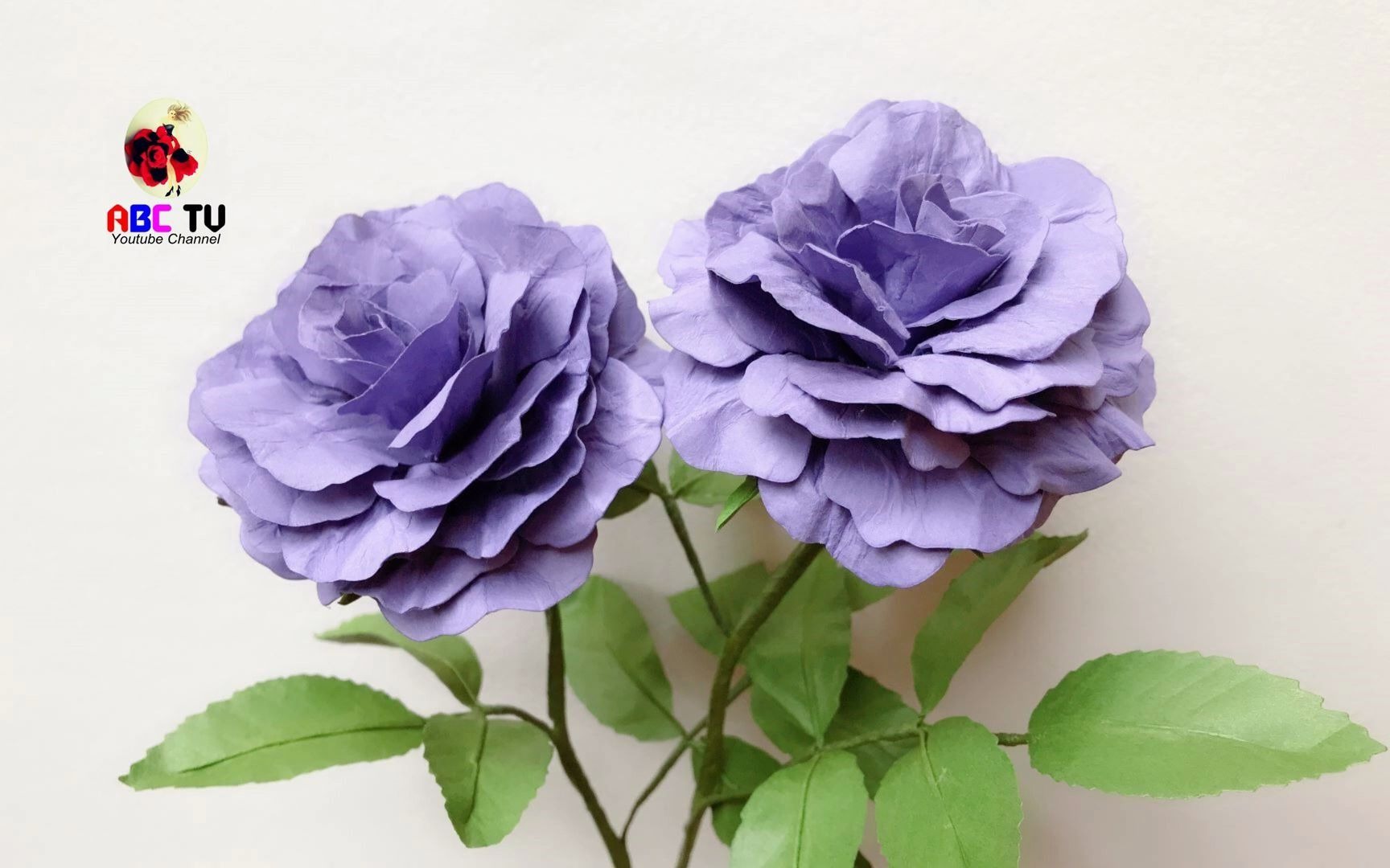 ABC TV 如何制作玫瑰纸花#2花模切(详细版)-工艺教程