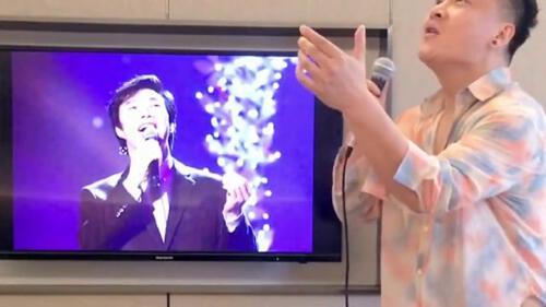 80后大叔模仿《你莫走》,五六位明星能切换自如,气质这块拿捏很到位!