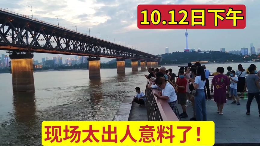 实拍湖北武汉,一列动车经过长江大桥的瞬间,镜头记录精彩瞬间!