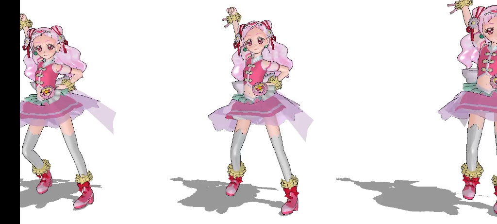 光之美少女拥抱 MMD 模型/MMD 动作配布文件数据包裹,下载地址...