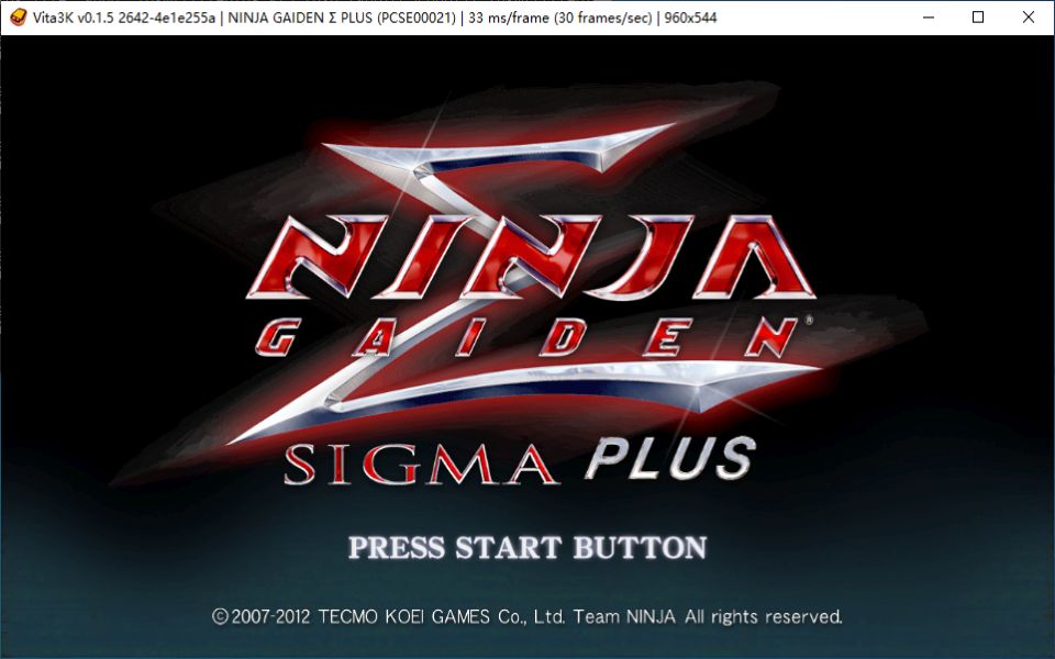 【psv模拟器】vita3k运行忍者龙剑传∑+(2022.6.10)