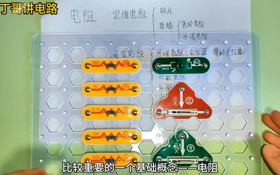 电子积木教学:电阻是什么?电路中常见的电阻有哪些种类?色环电阻...