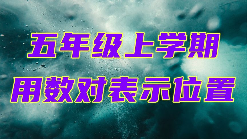 五年级上学期用数对表示位置