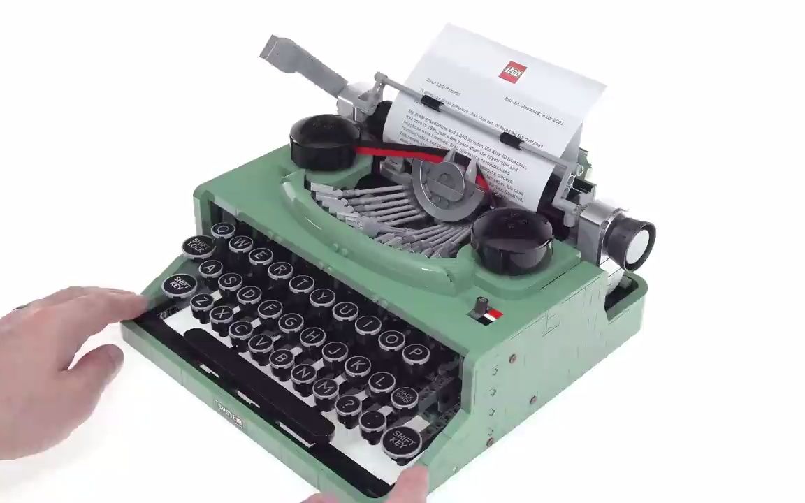 【乐高测评】乐高创意打字机套装 21327评测!