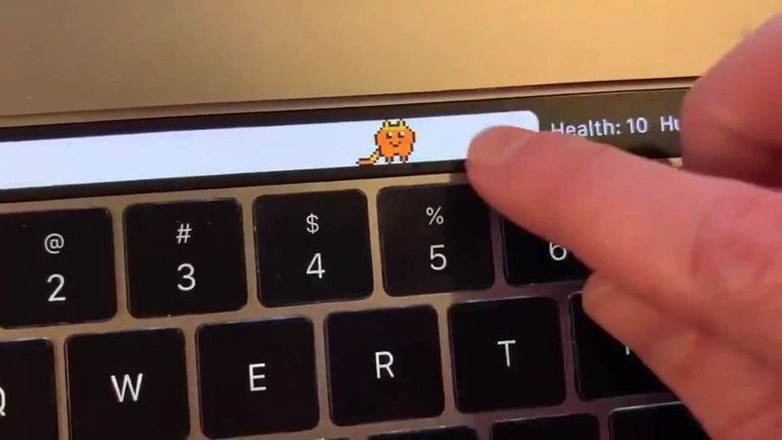 苹果笔记本触控条你都用来做什么?现在有人用它养电子宠物