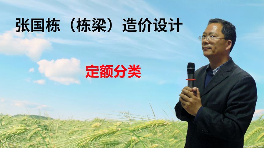 张国栋(栋梁)造价设计:由分类说明定额的重要性