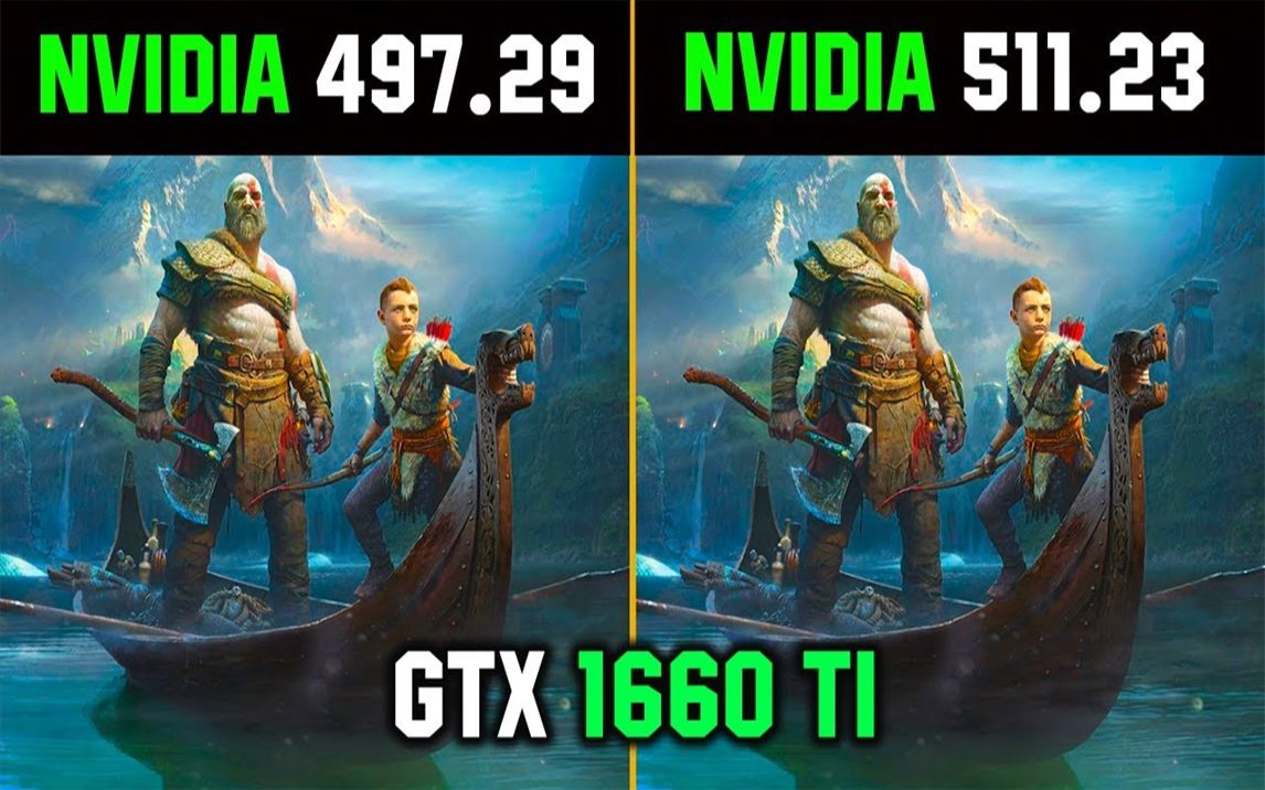 497.29 vs 511.23 N卡驱动对比 GTX 1660Ti 6G(移动端)+ i7-9750H(...