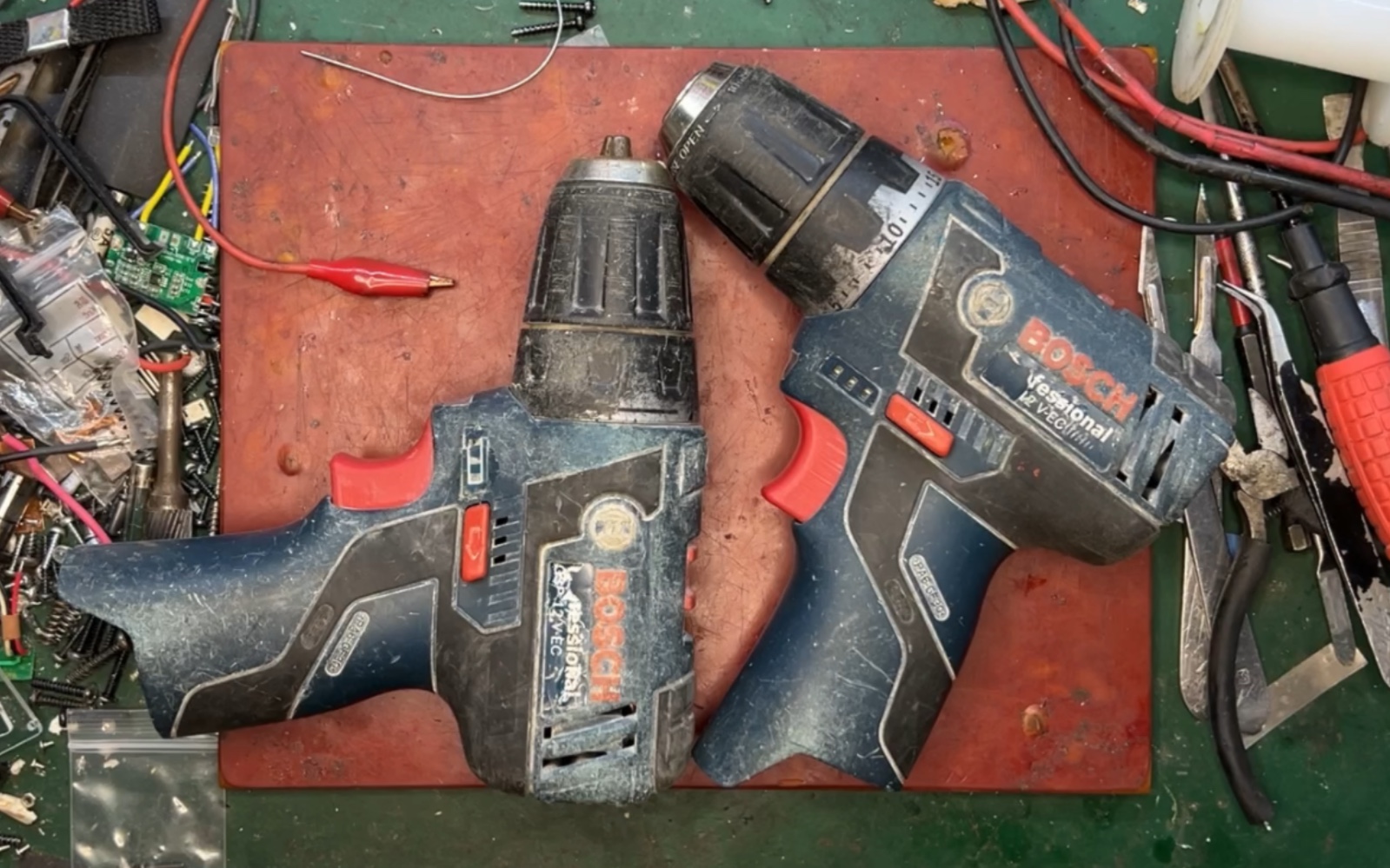 客户自己弄出问题的博世无刷电钻维修GSR12v-EC