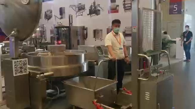 电动提升翻斗倒料机#食品机械制造商