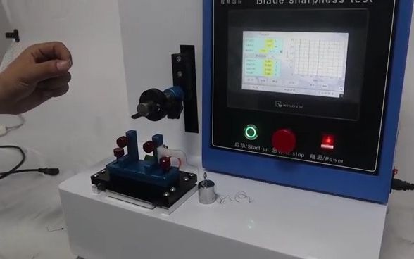 刀片锋利度测试仪-现场分析原理拍摄记录,上海程斯!