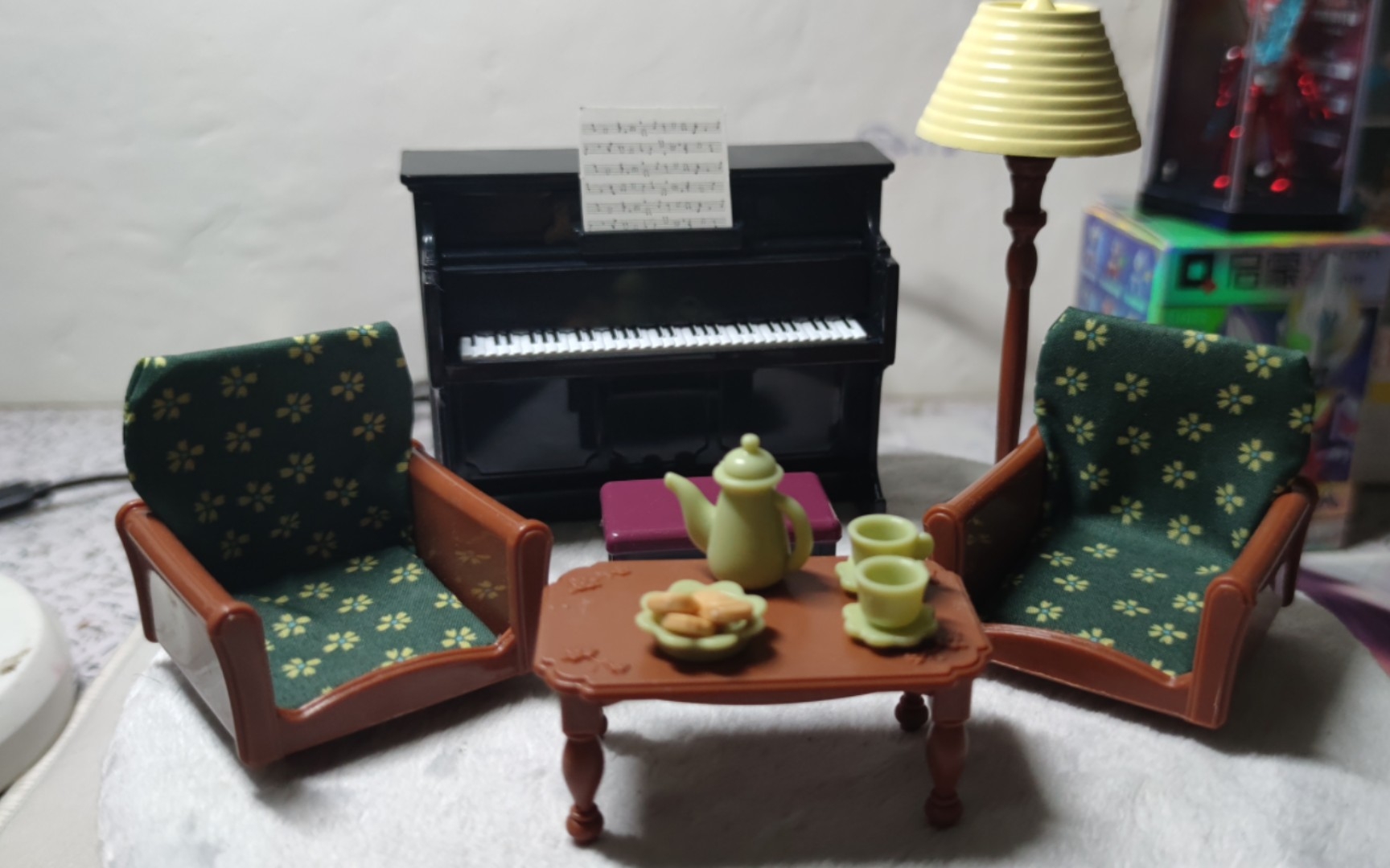 [开箱分享]迷你小家具微缩场景客厅桌面摆件仿真模型