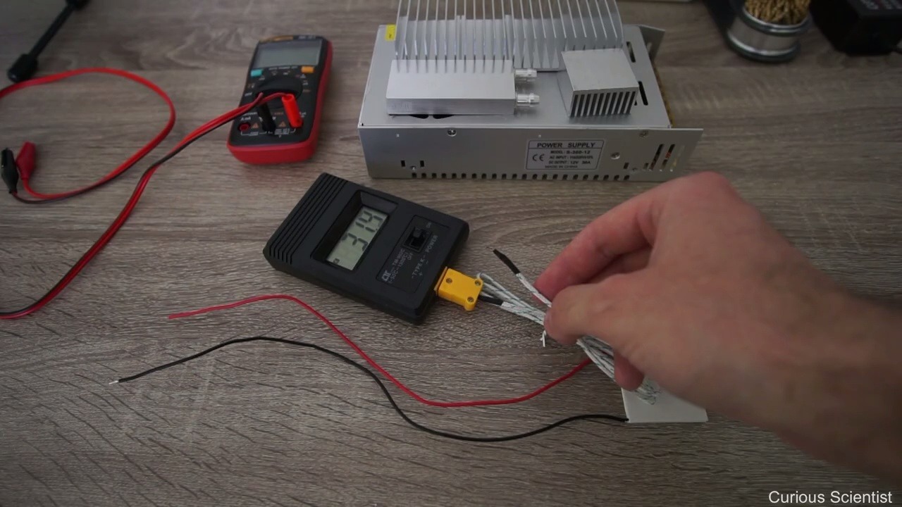 半导体制冷片/TEC模块实验Peltier cooling in practice