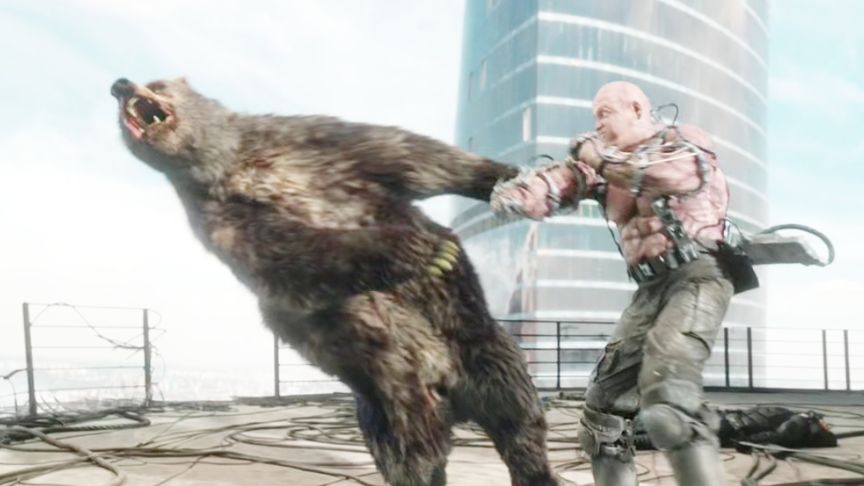 俄罗斯小伙喝多了,和熊打架,一拳把熊撂倒