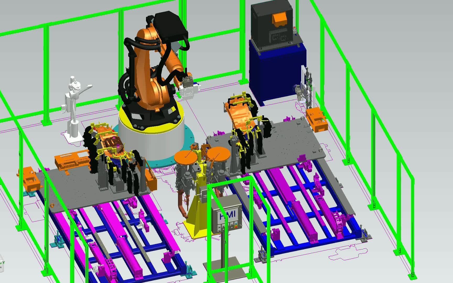 PDPS点焊仿真:RobcadStudy_1_welding