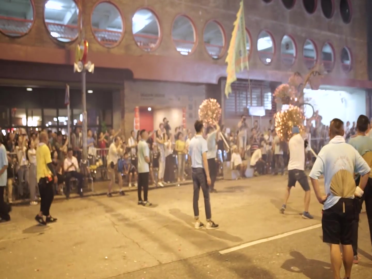 中秋节的舞火龙 (香港大坑文化) Fire dragon dance, 2019