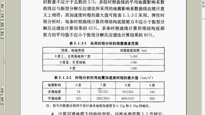 弹性时程分析 01高层结构弹性时程分析规范相关规定