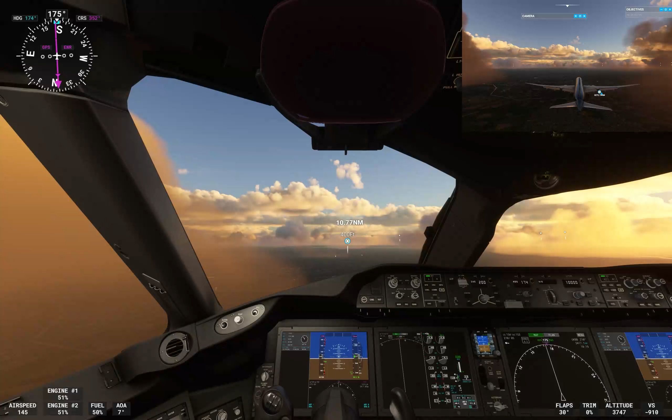 ...Flight Simulator】紧跟时事~B787-10降落基辅鲍里斯波尔机场(KBP/...