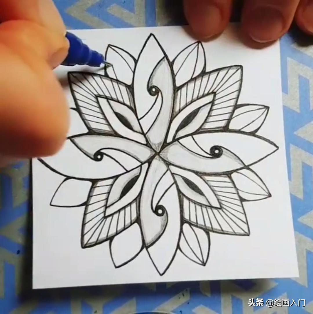 禅绕画入门,手绘0基础上手,轻松惬意#生活福利社#