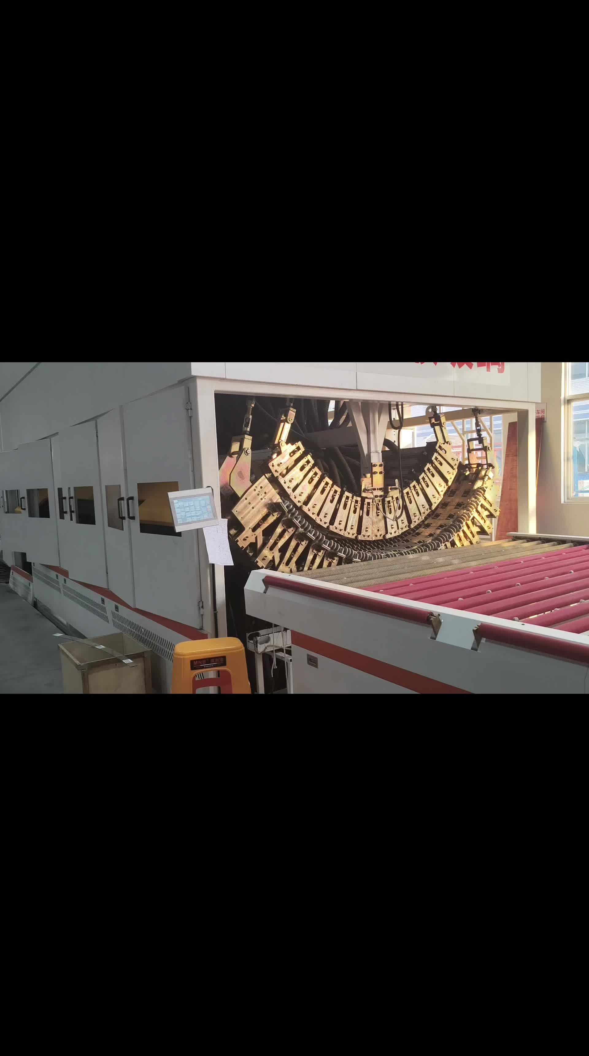 #12㎜弯钢玻璃 #弯钢玻璃深加工 #12mm Curved Steel Glass #...