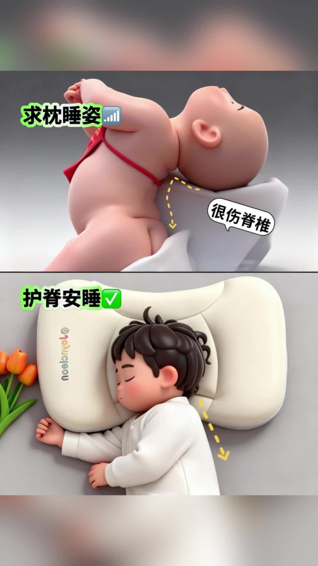 #育儿避坑指南#宝宝枕头正确用法 #宝宝枕头#宝宝睡觉 #安抚枕@抖...