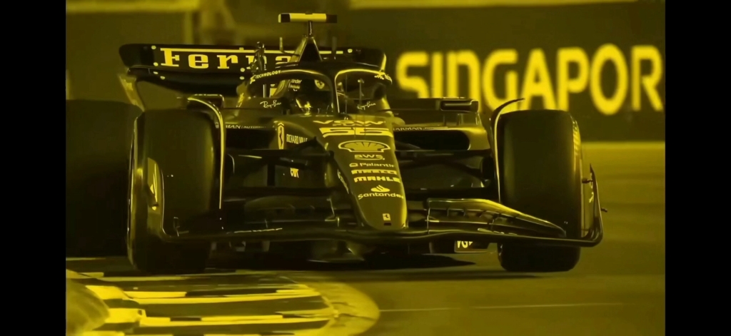 F1赛车MVP结算画面,但是特利迦SHF