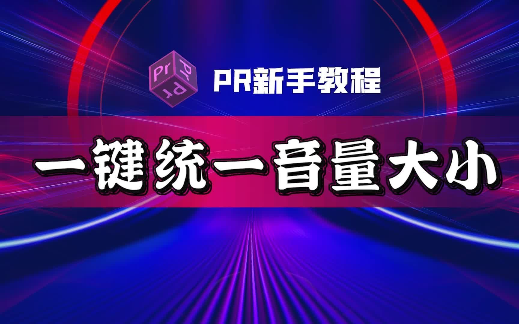(PR新手教程)2分钟教你如何匹配音频