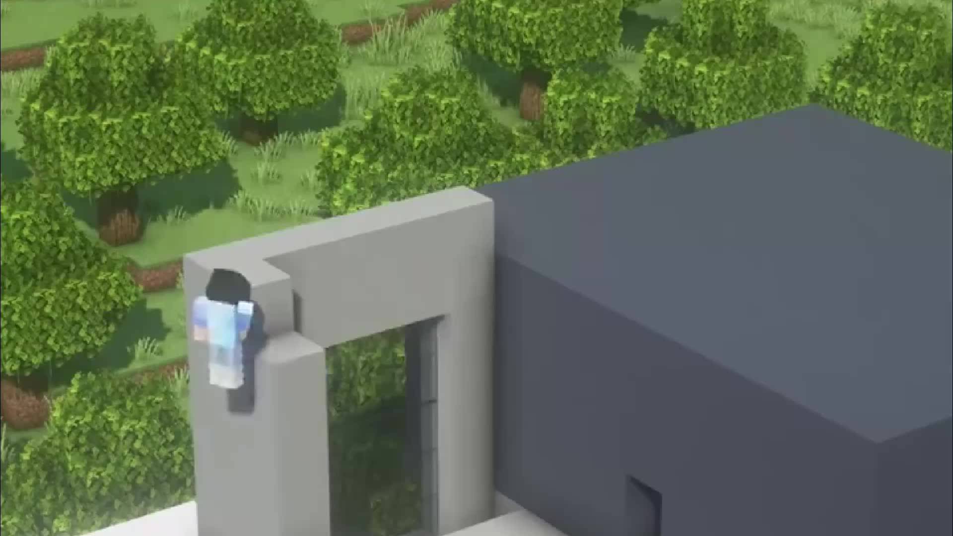 我的世界:建造创意现代别墅屋