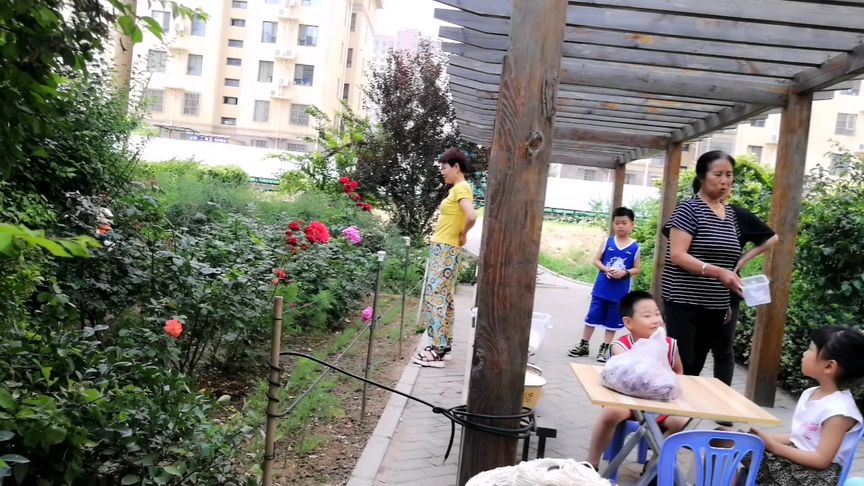 保定市锦绣嘉园邻里和谐,周末休闲活动——包粽子