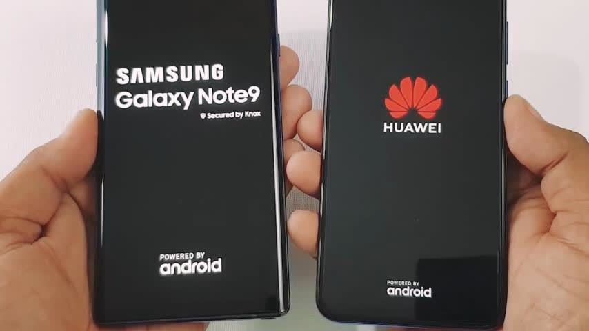 三星Note 9 与华为Nova 3速度测试对比