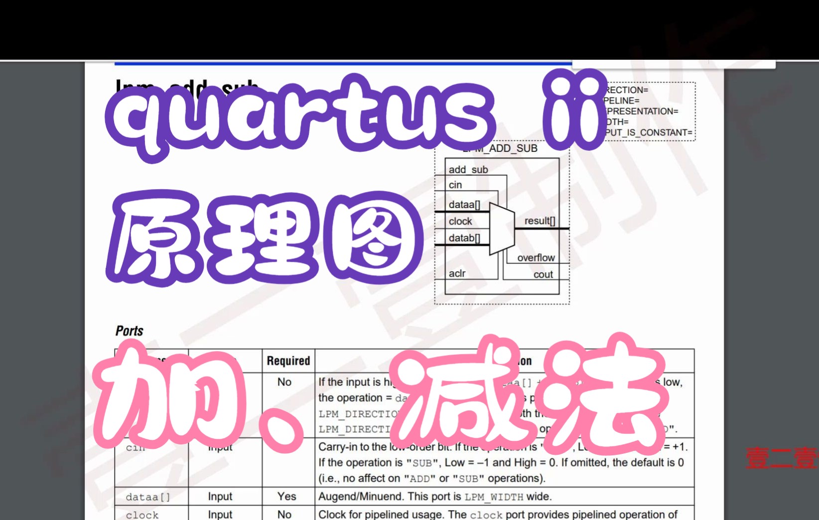 16. Quartus II同时实现加减法教程(原理图文件版)