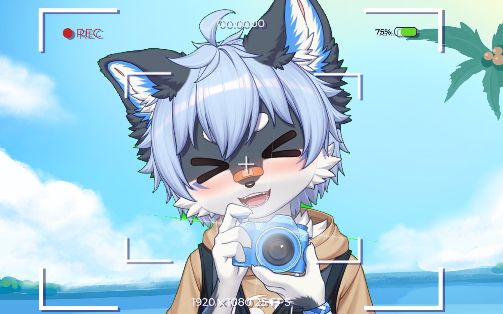 【Live2d模型展示】Furry|来~123茄子!