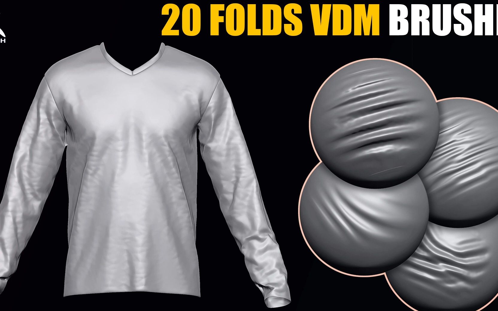 ZBrush-一分钟带你了解ZB布料褶皱笔刷!手残也可以做出好看准确的...