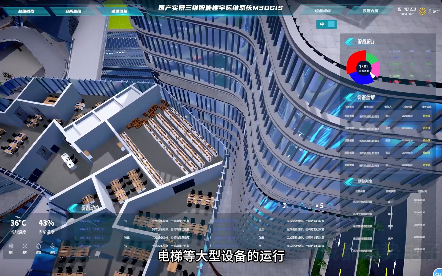 M3DGIS智慧楼宇系统