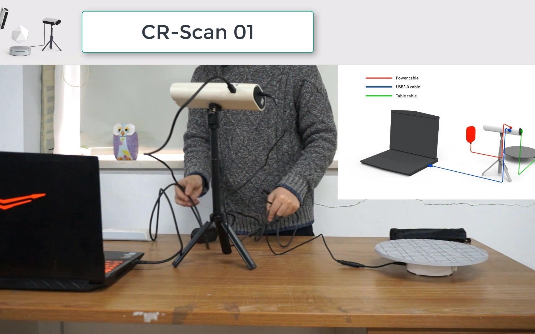 创想三维3D扫描仪CR-Scan01:转台模式
