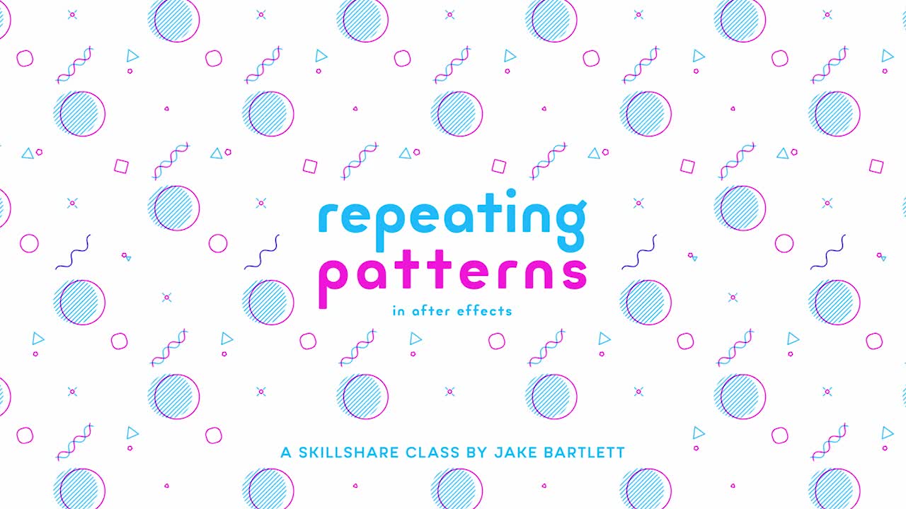AE教程 动态重复图案教程 SkillShare - Repeating Patterns in After ...