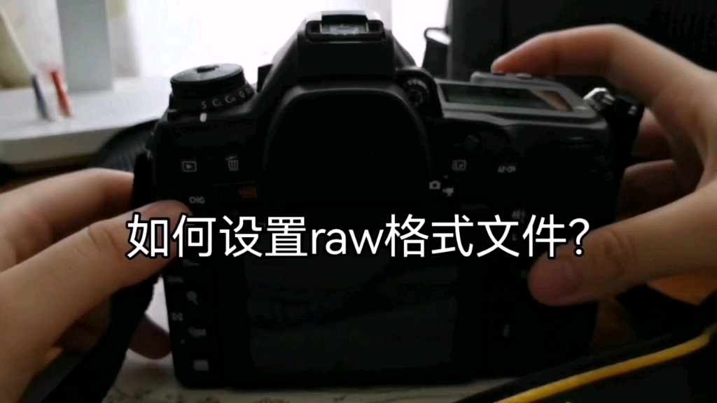 新人小白摄影入门:尼康单反设置raw格式文件