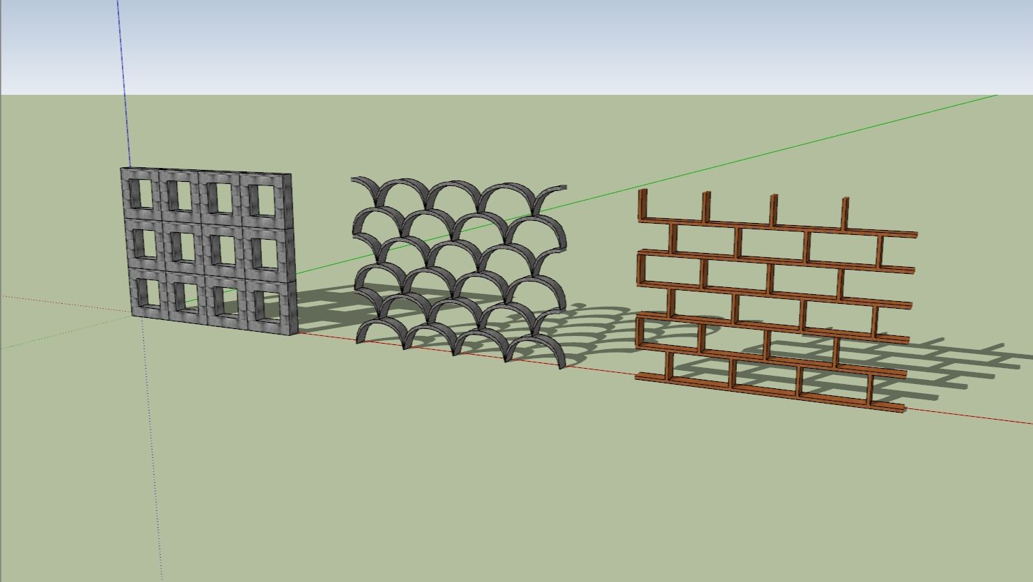 Sketchup技巧|简易的程序化景墙——使用动态组件实现阵列