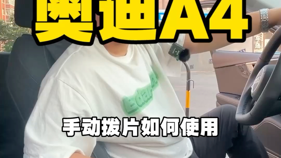 奥迪a4换挡拨片如何使用