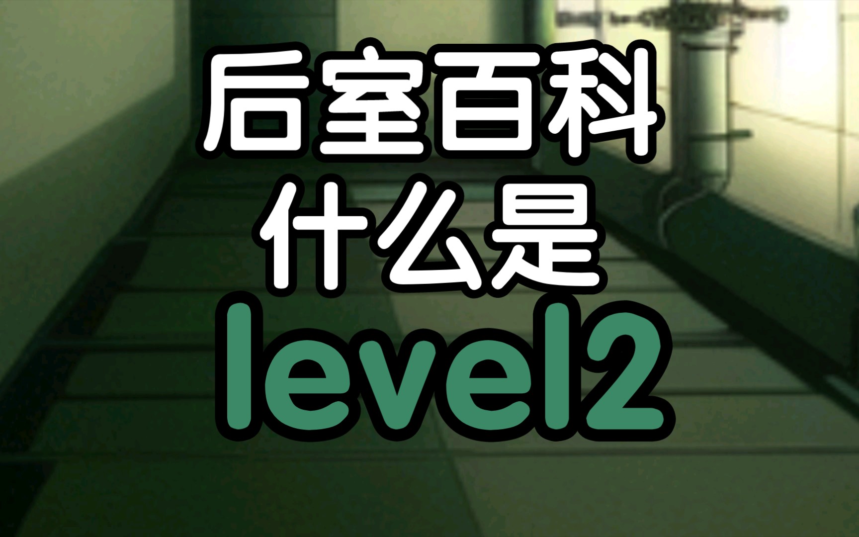 【后室百科】什么是level2?