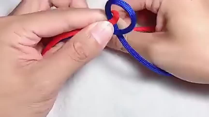 手工编织编织金刚结,几分钟学会最详细的金刚结以后不用求人